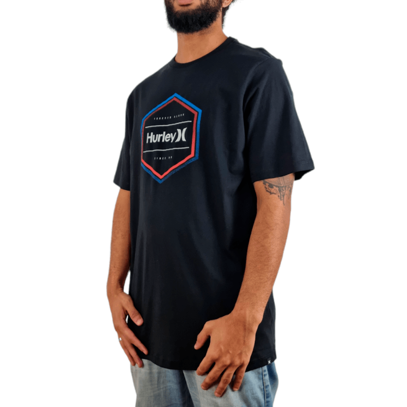 Camiseta Hurley Silk Hexa Preto
