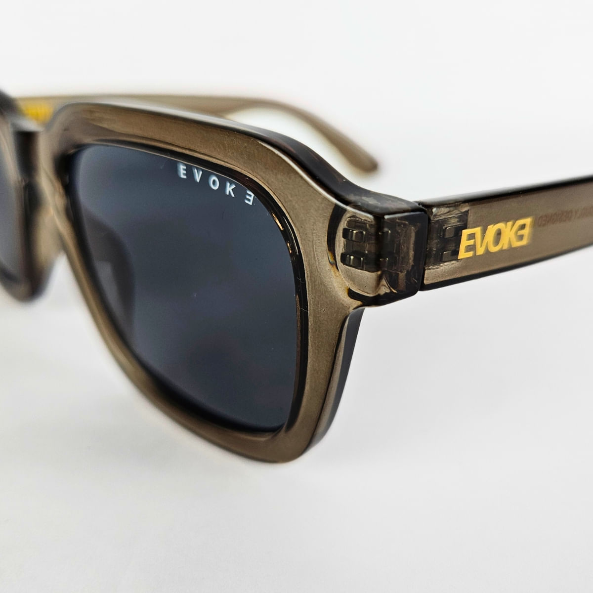 Óculos de Sol Evoke Marrom Translúcido EVK 52